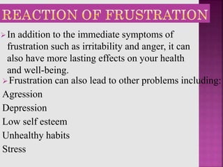 frustration and conflict | PPTX