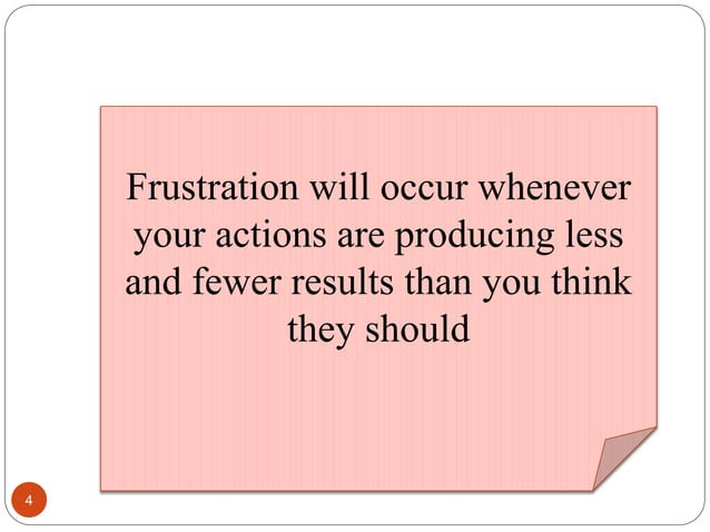 Frustration tolerance | PPTX