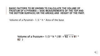 Frustum mensuration | PPTX