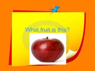 Frutas y colores en ingles material didactico | PPT