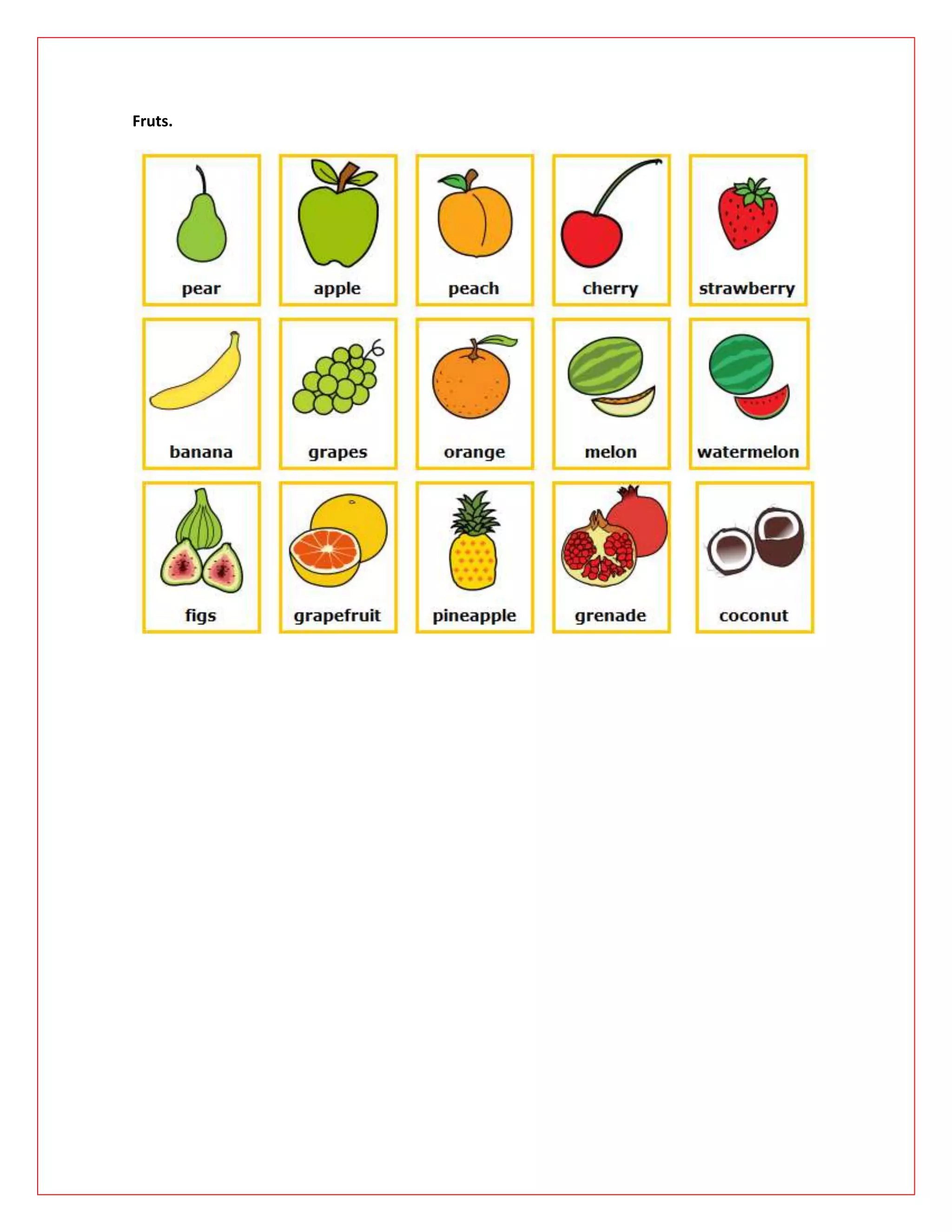 Fruts | DOCX | Food & Drink