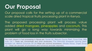 Frutta Processors Pitch for Proposed Fruit Processing Plant | PDF | Agriculture | Industries