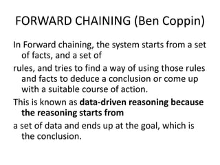 Forward Backward Chaining | PPTX