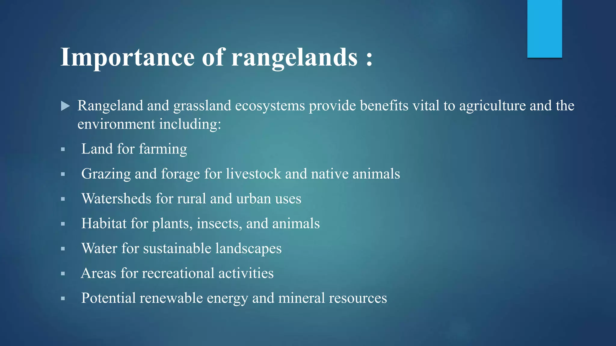 Rangelands and its importance and economic share in pakistan economy | PPTX