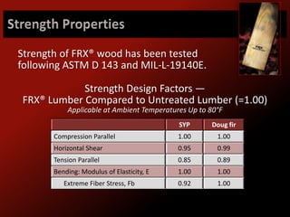 FRX® Exterior Fire Retardant Wood | PPTX
