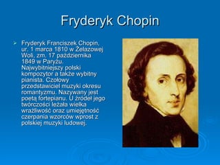 Fryderyk Chopin | PPT