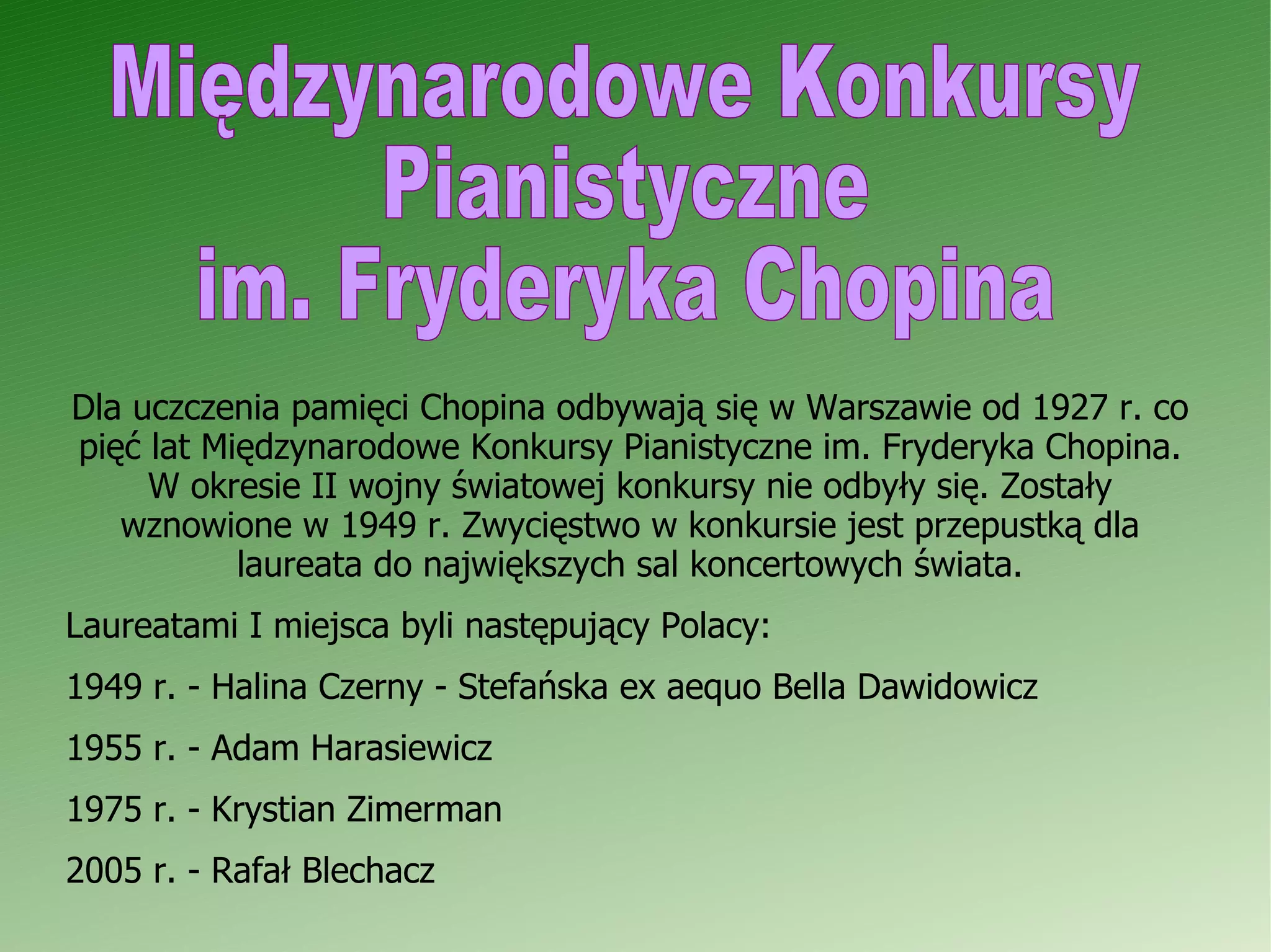 Fryderyk chopin prezentacja | PPT