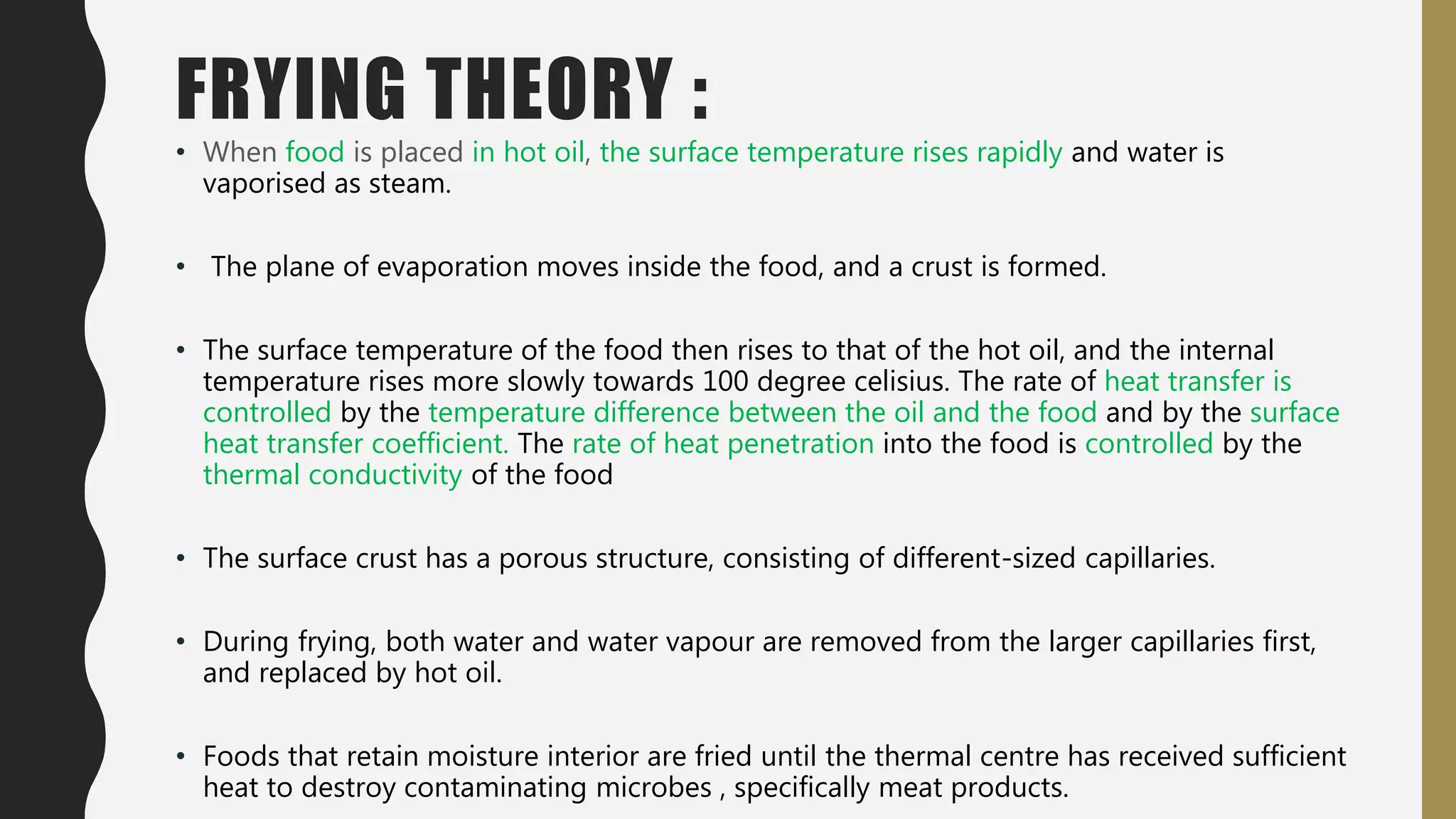 Frying - Theory and Equipment | PPTX