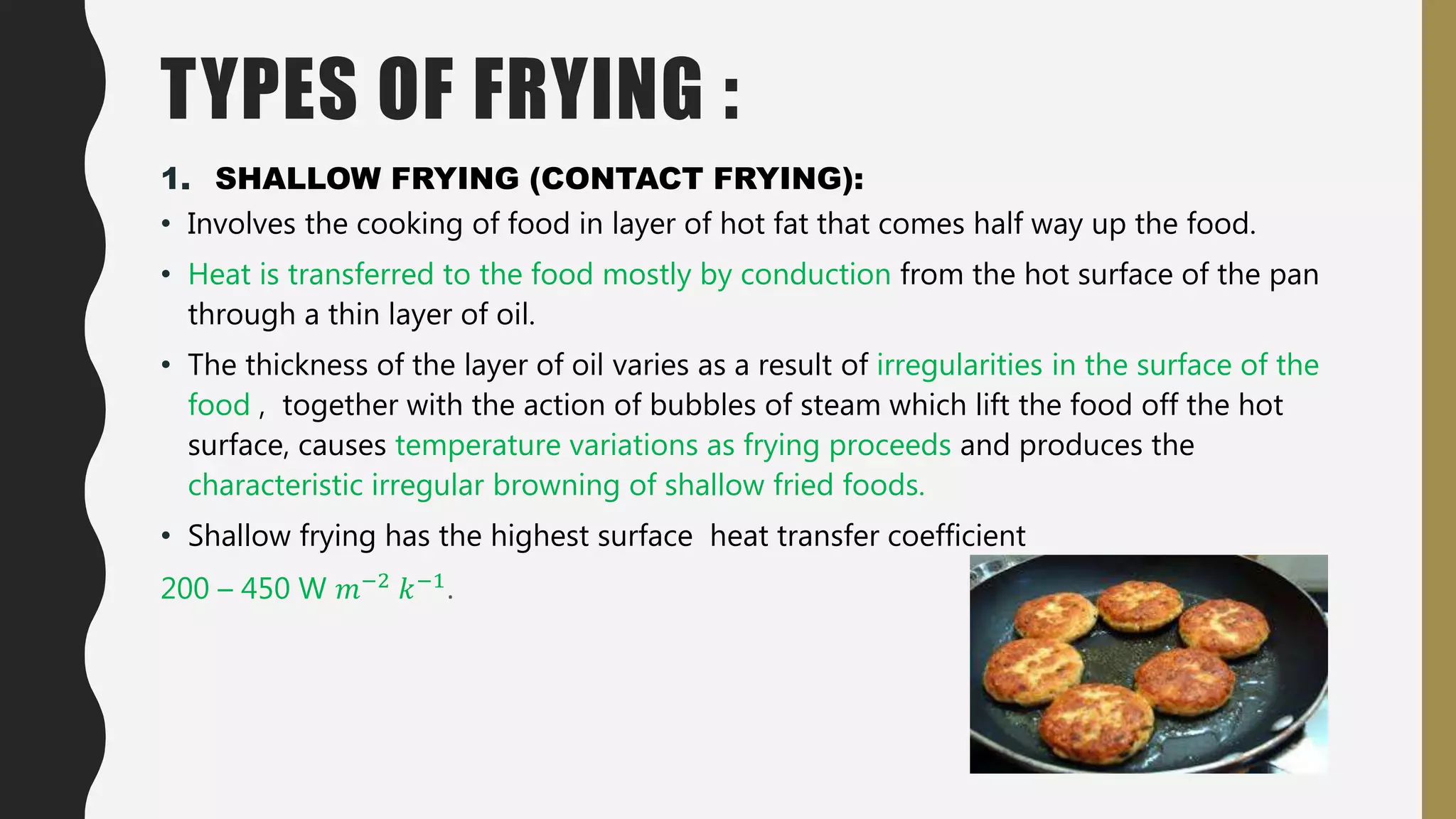 Frying - Theory and Equipment | PPTX