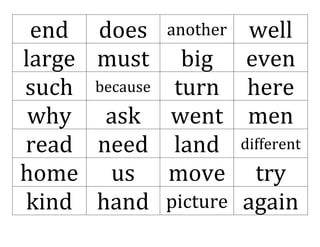2nd Grade 101-200- Flash Cards | DOCX