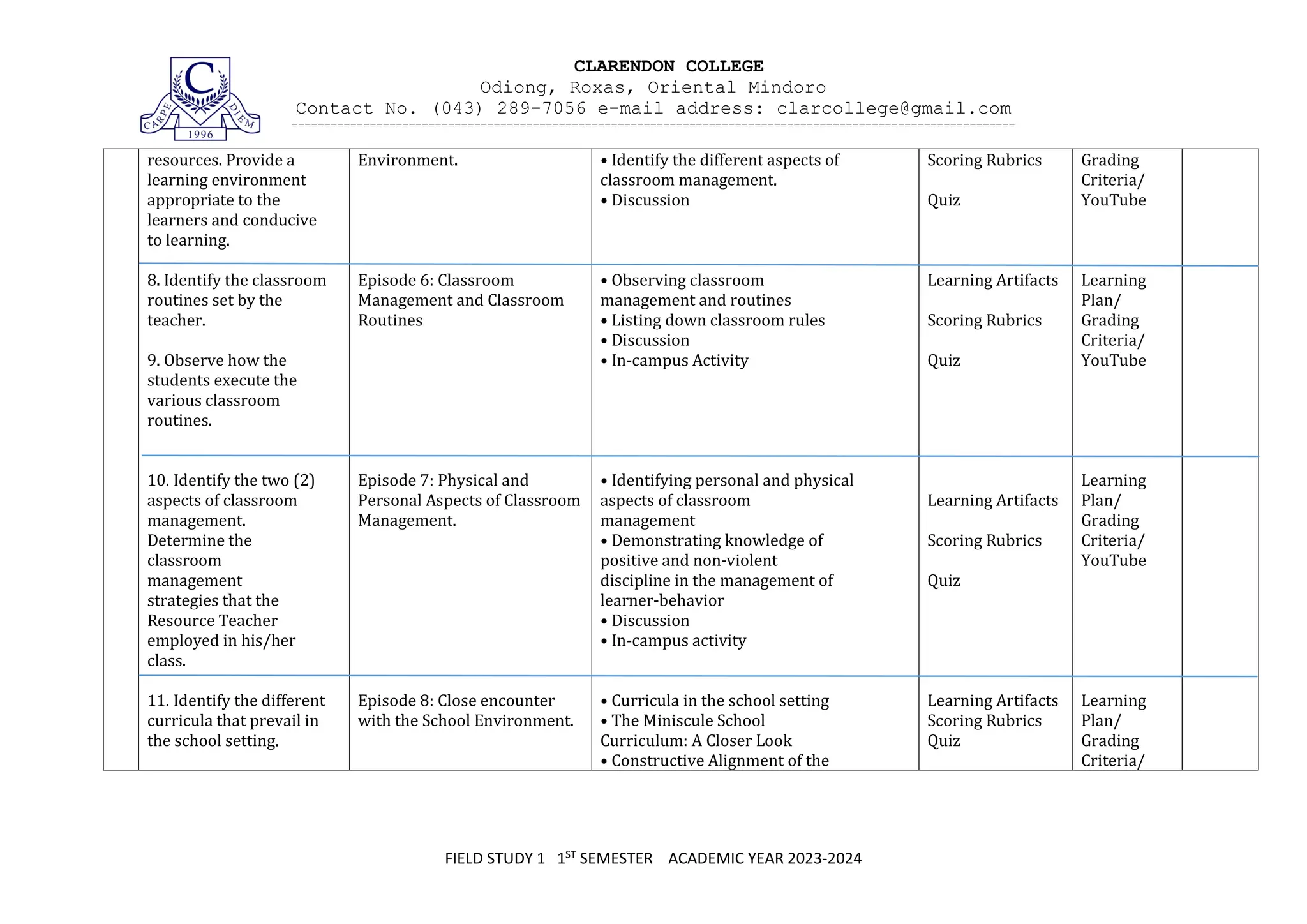 FIELD STUDY EDUCATION DEP-1-Syllabus.pdf