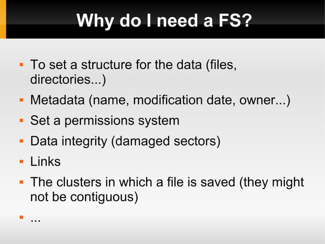 File Systems Odp
