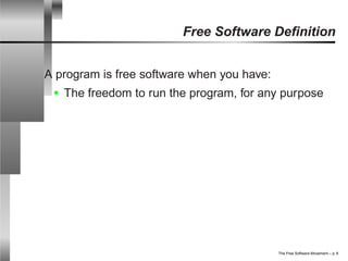 The Free Software Movement | PDF