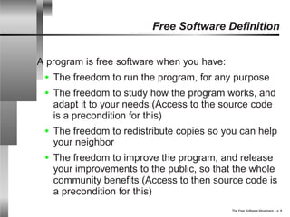 The Free Software Movement | PDF