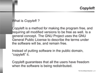 The Free Software Movement | PDF