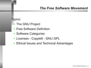 The Free Software Movement | PDF