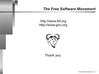 The Free Software Movement | PDF