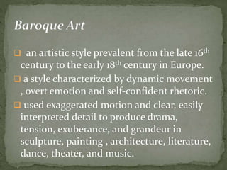 Baroque Art | PPTX