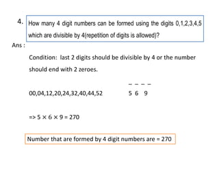 Aptitude Training - PERMUTATIONS AND COMBINATIONS 2 | PDF