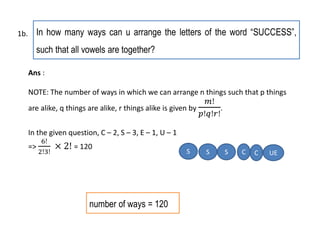 Aptitude Training - PERMUTATIONS AND COMBINATIONS 2 | PDF