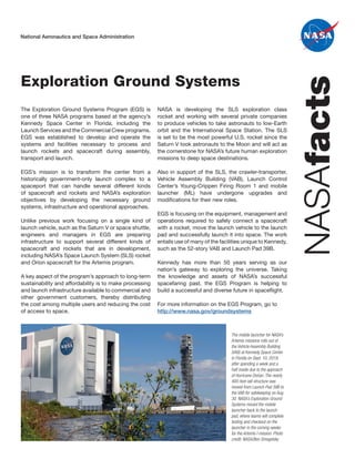 Exploration Ground Systems | PDF