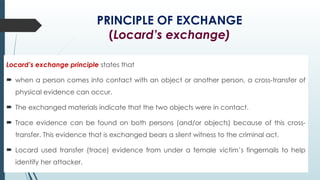 CSI and evidence collection, characterization and storage | PPTX