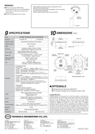 Takex FS-3500 Instruction Manual | PDF