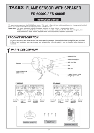 Takex FS-6000E Instruction Manual | PDF