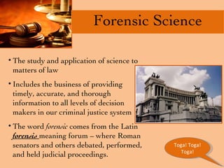 Forensics Ch 1 Notes | PPT