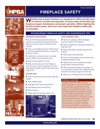 Fs Fireplace Safety | PDF