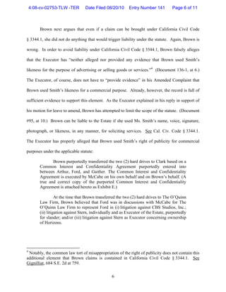 Stern Response to motion to dismiss 8-20-10 | PDF