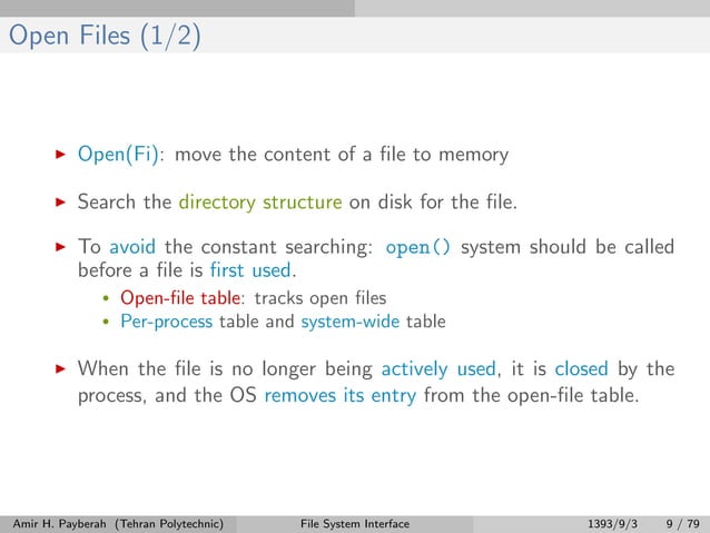 File System Interface | PDF File System Interface | PDF