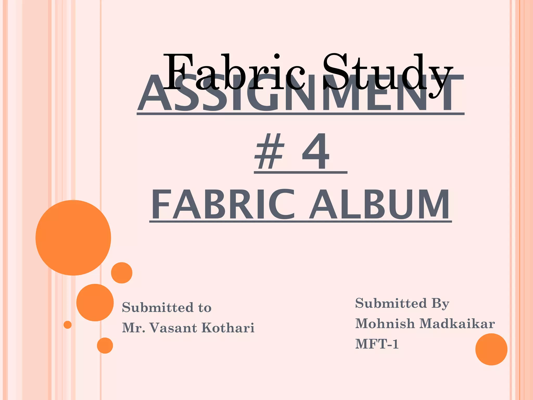 fabric study | PPT