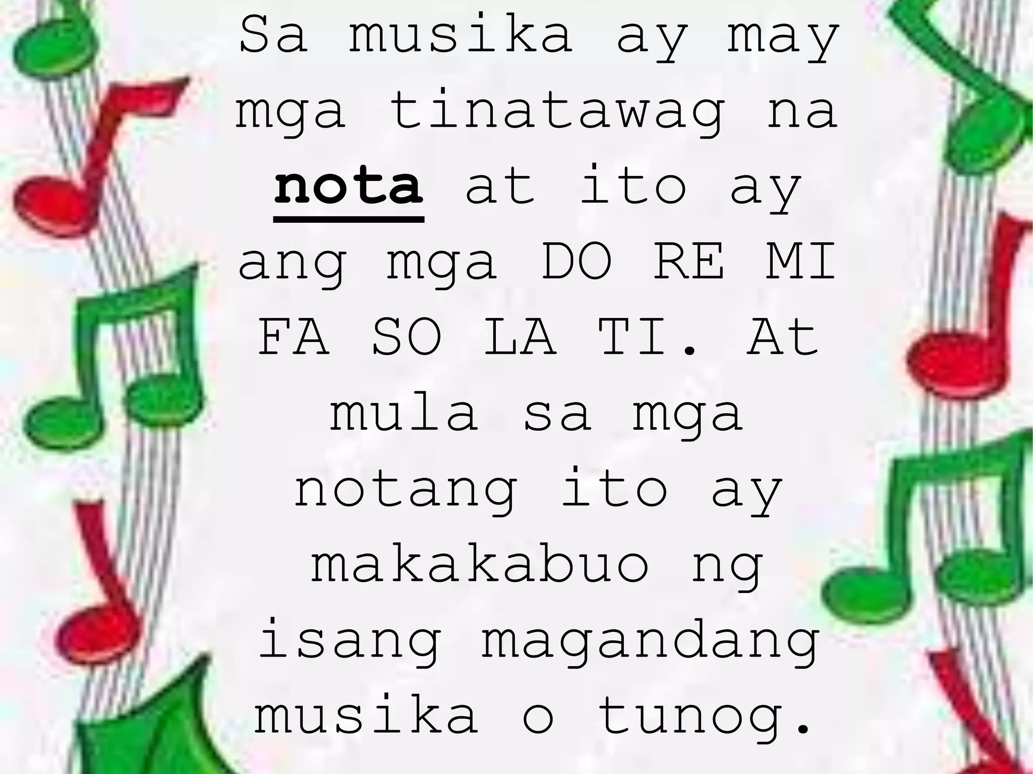 Mga pangalang pantawag at bilang ng kumpas sa bawat nota | PPTX
