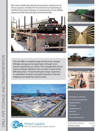 Drill Pipe Storage & Transportation | PDF | Logistics | Business