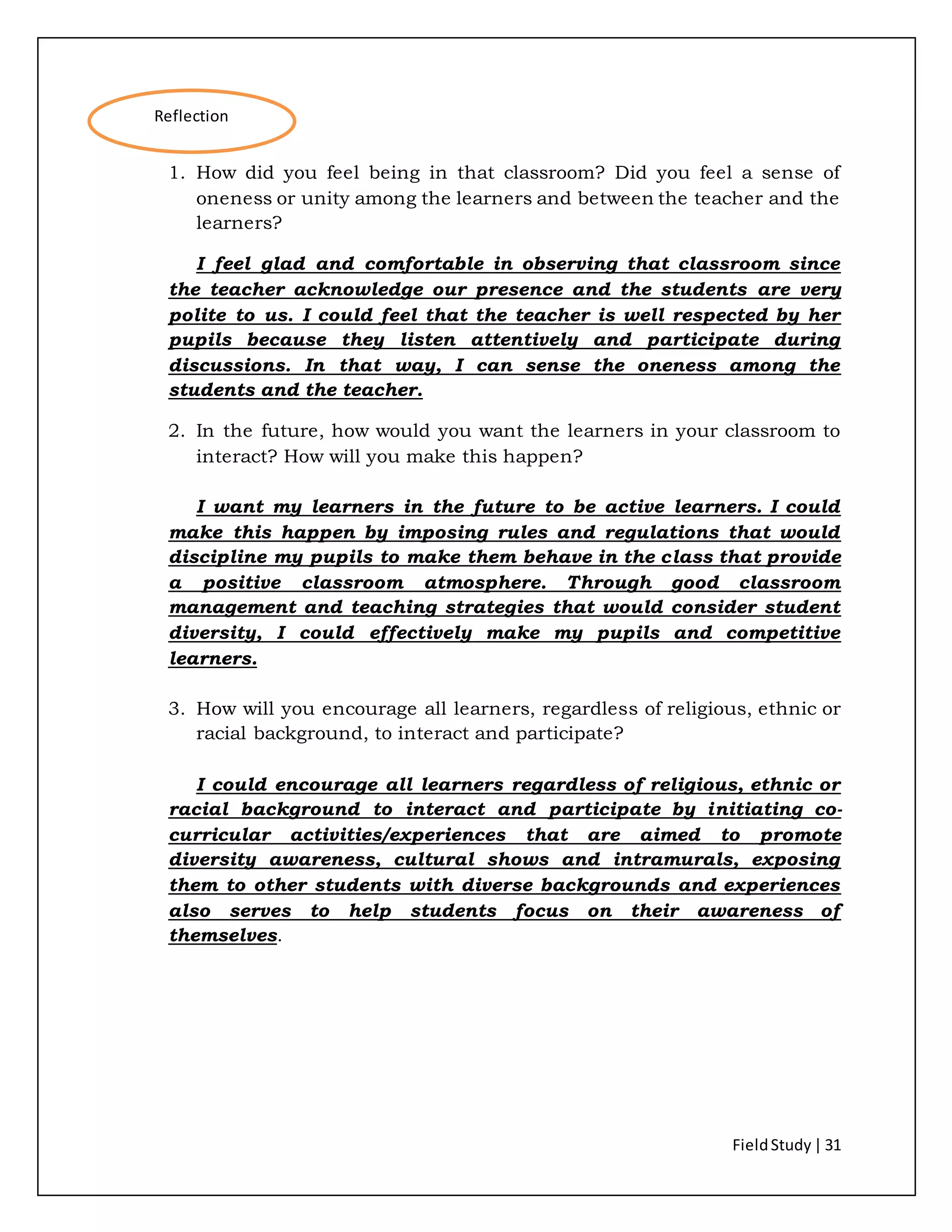 Field Study 1 Episodes 1-6 | DOCX