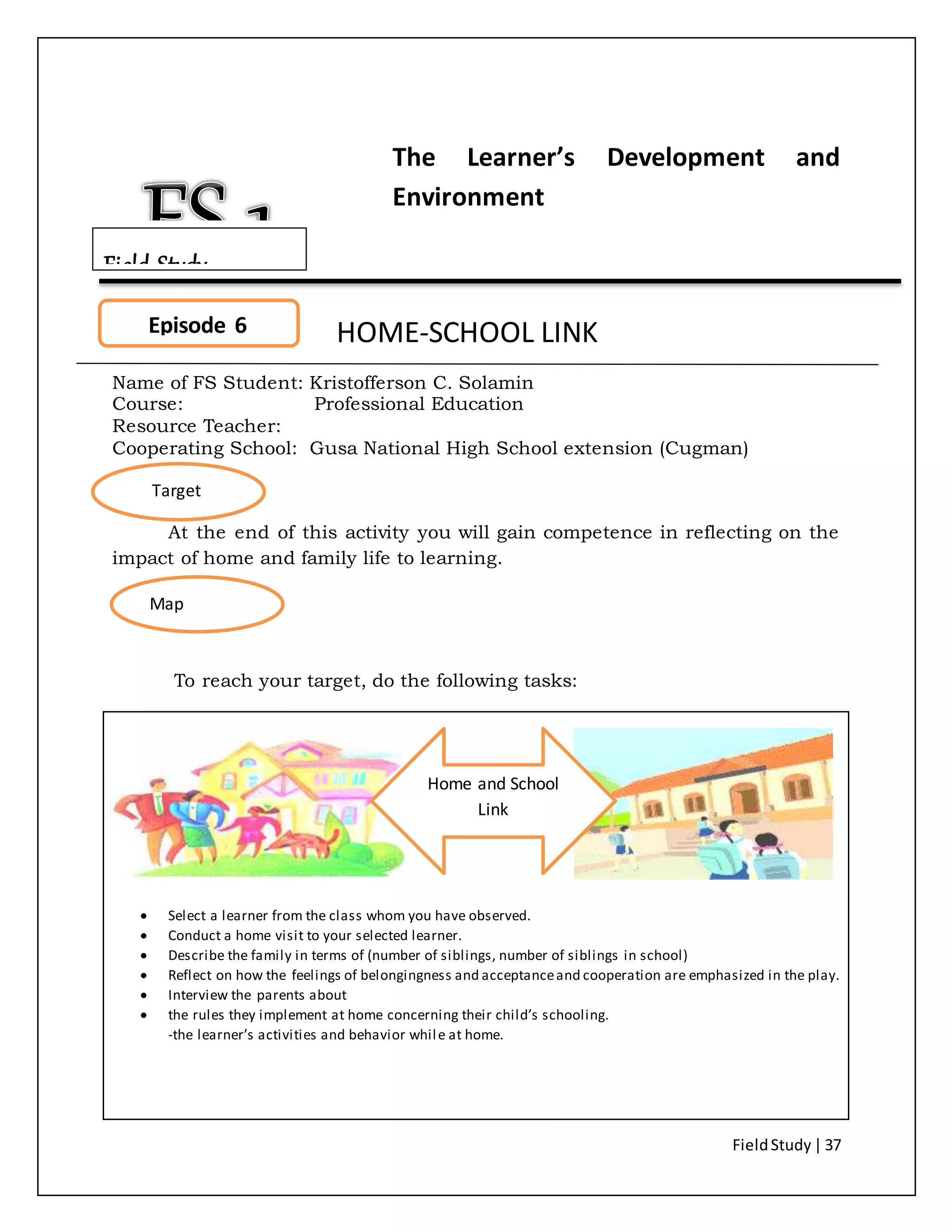 Field Study 1 Episodes 1-6 | DOCX