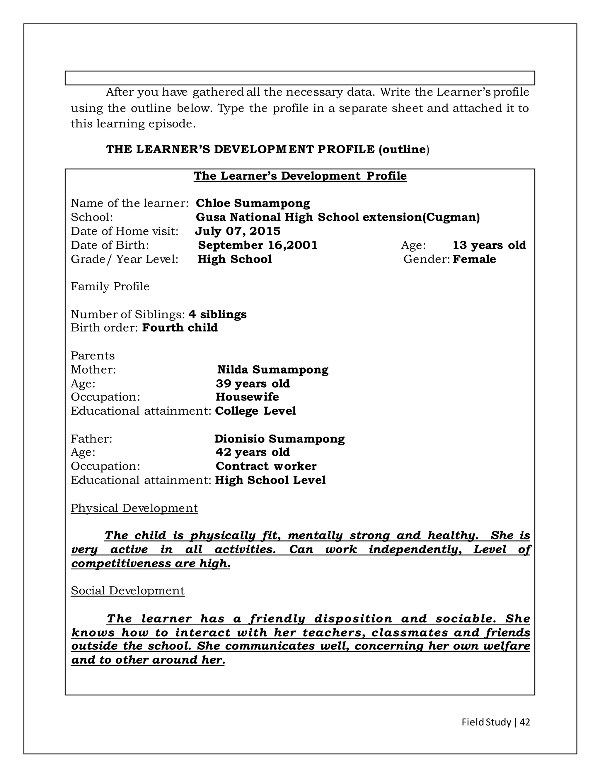 Field Study 1 Episodes 1-6 | DOCX