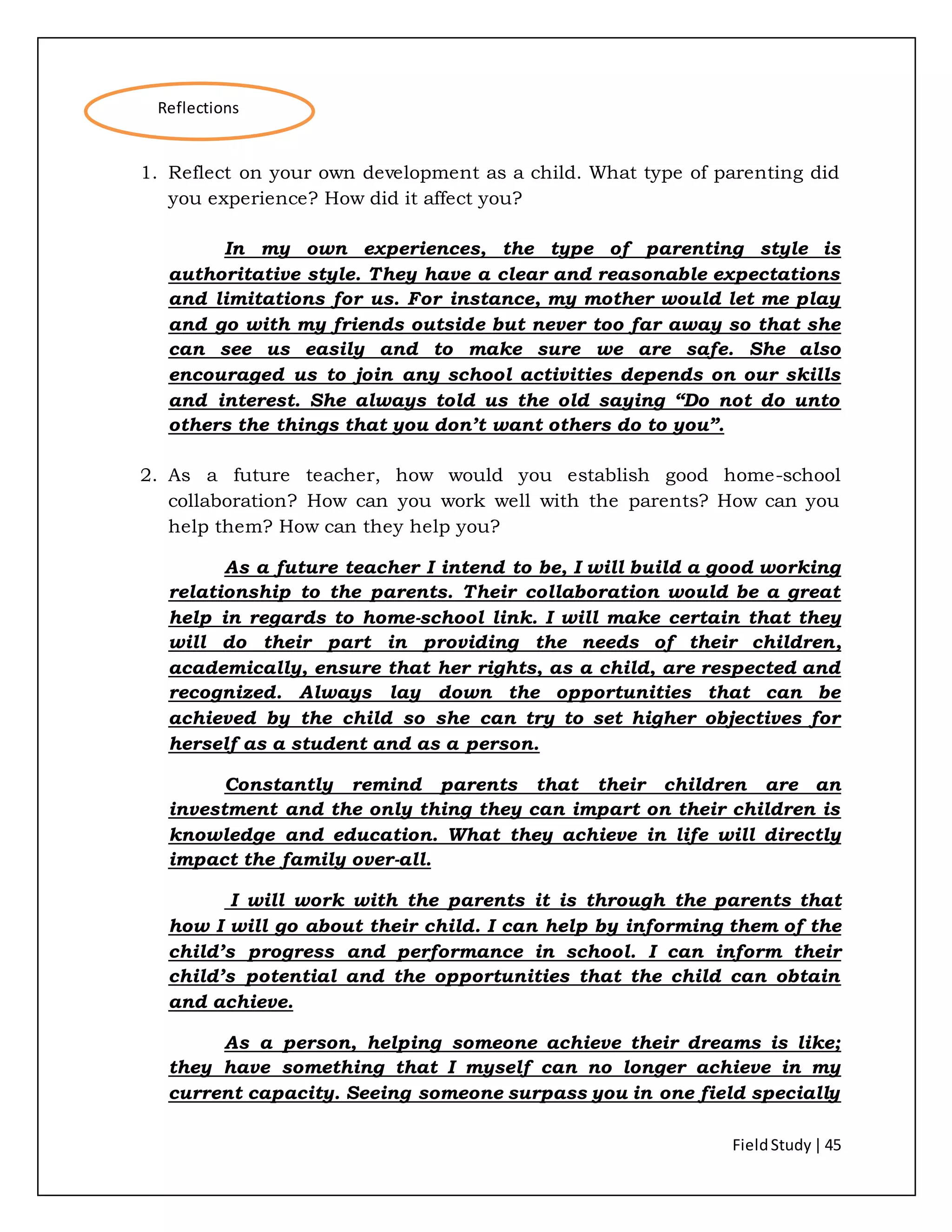 Field Study 1 Episodes 1-6 | DOCX