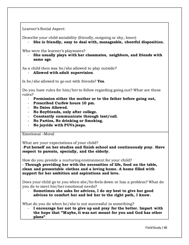 Field Study 1 Episodes 1-6 | DOCX