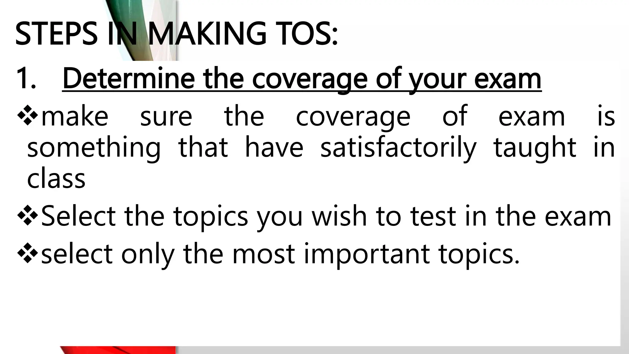 FS1 Demo Topic: Table of Specification (TOS).pptx