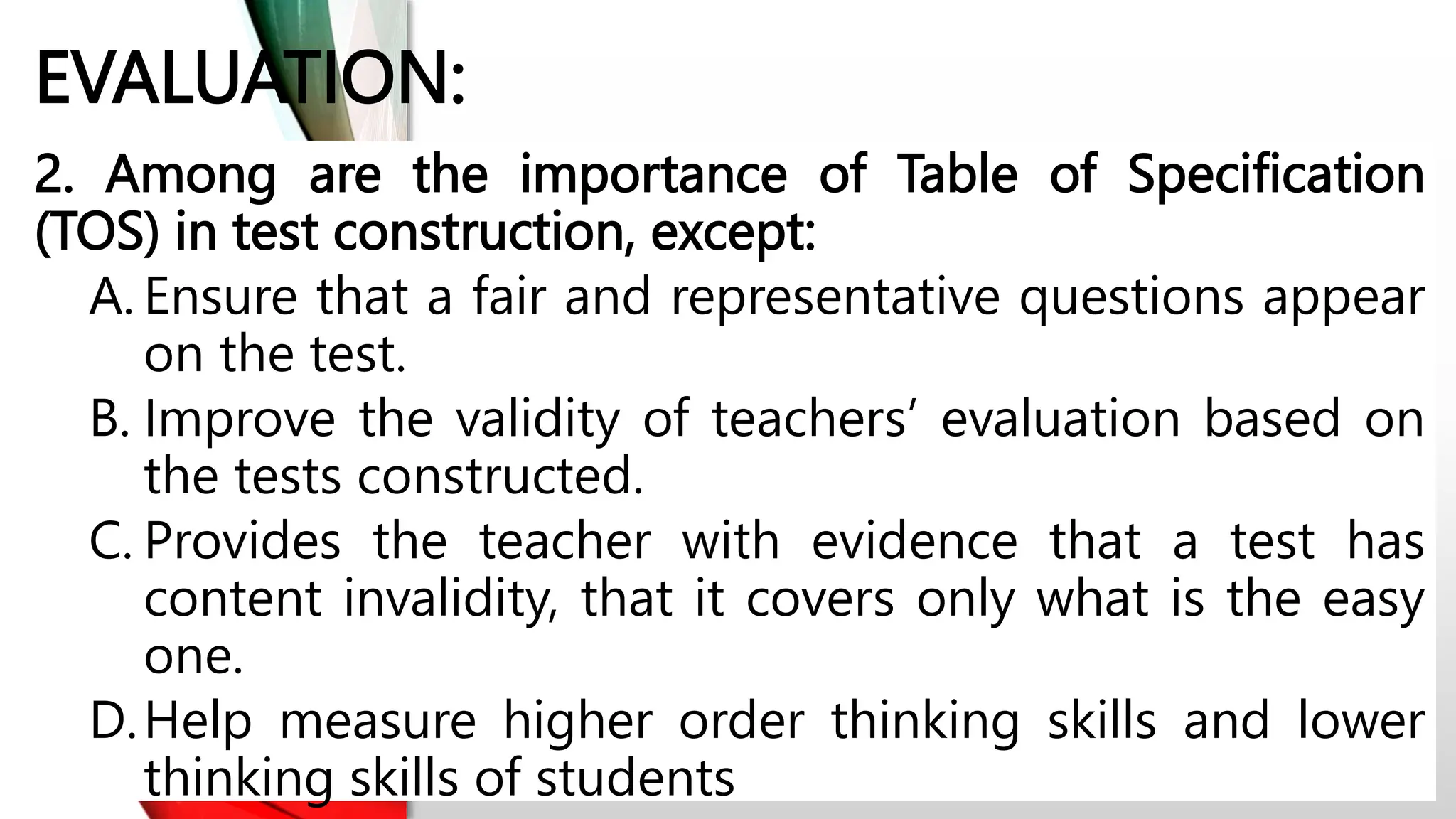 FS1 Demo Topic: Table of Specification (TOS).pptx