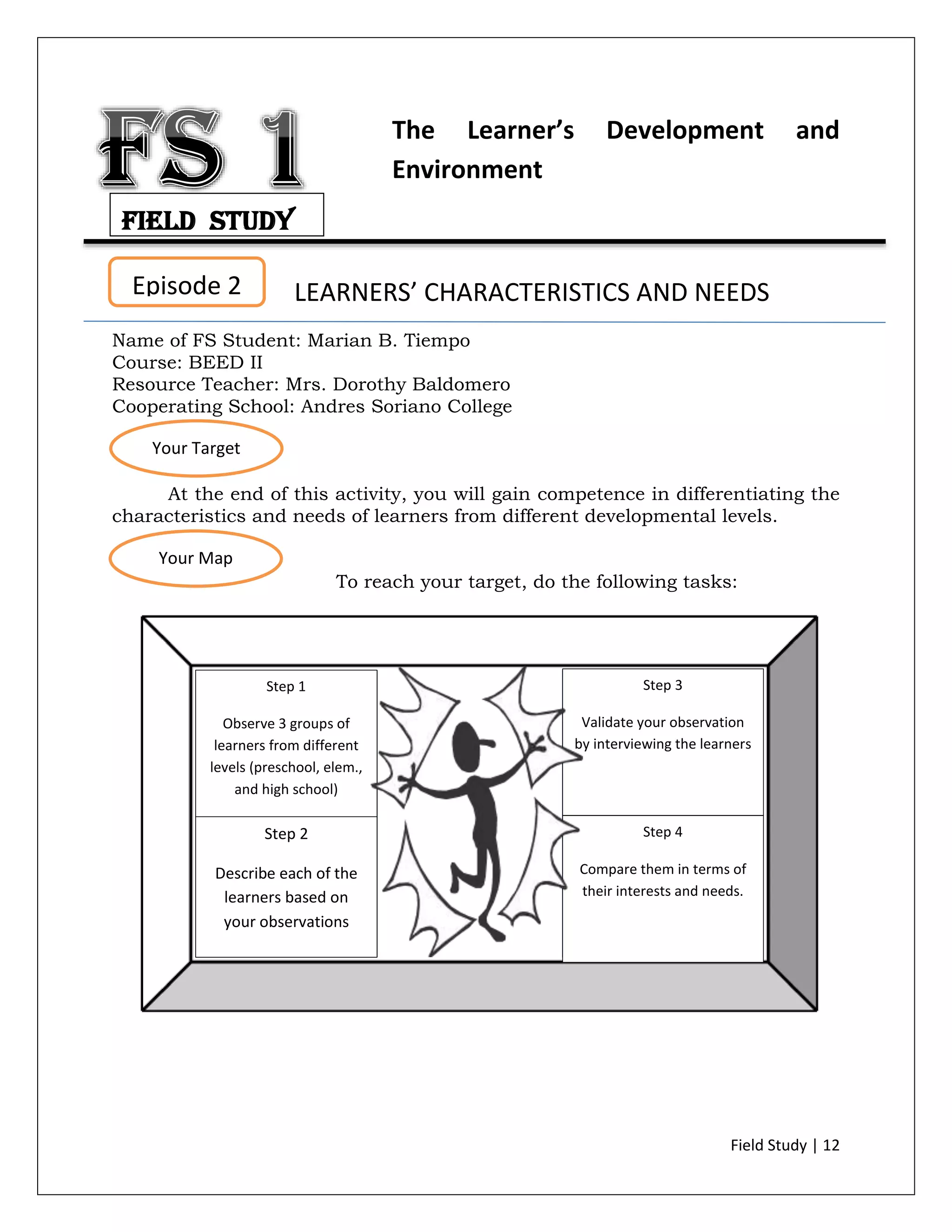 FS 1 Episodes 1-6 plus attachments | DOCX
