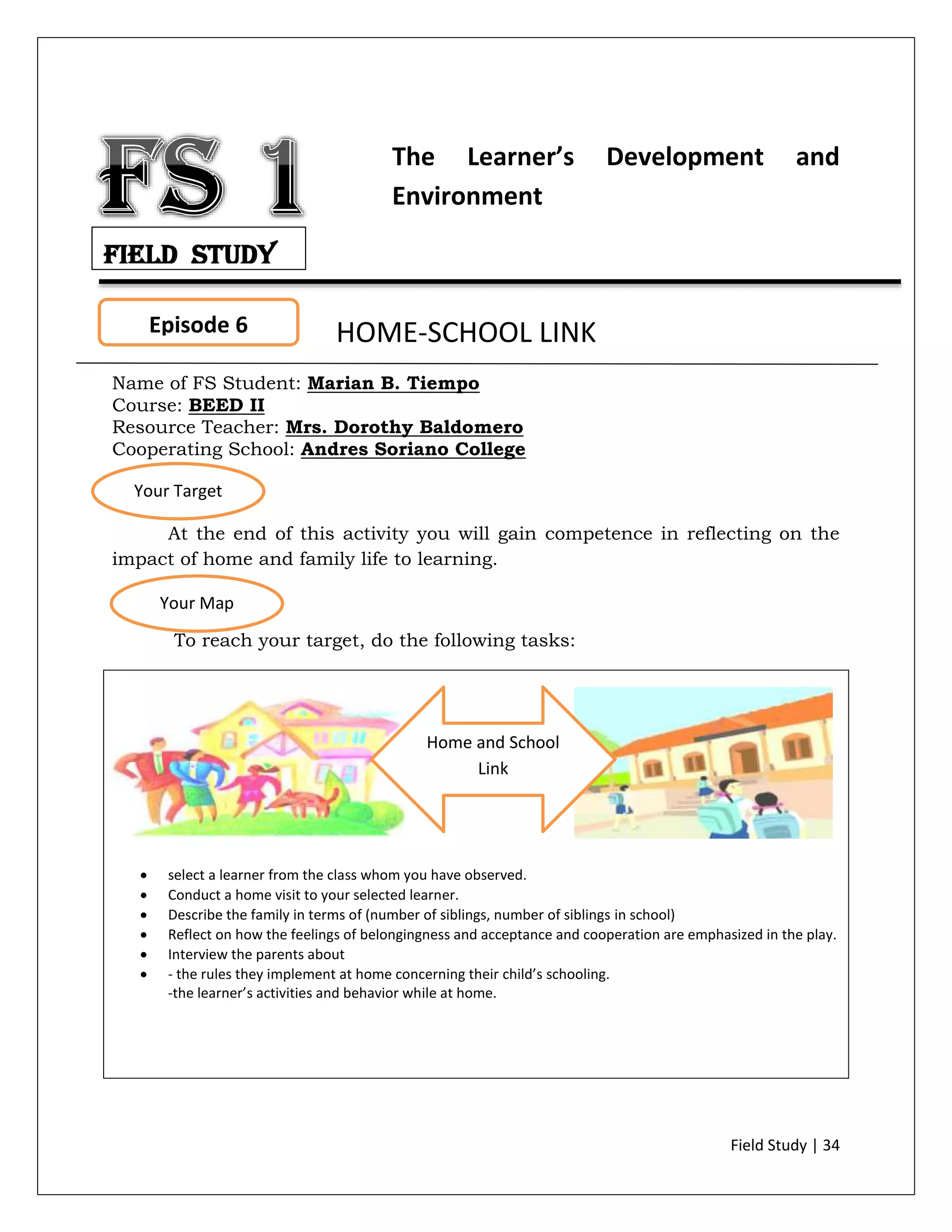 FS 1 Episodes 1-6 plus attachments | DOCX | Educational Assessment ...
