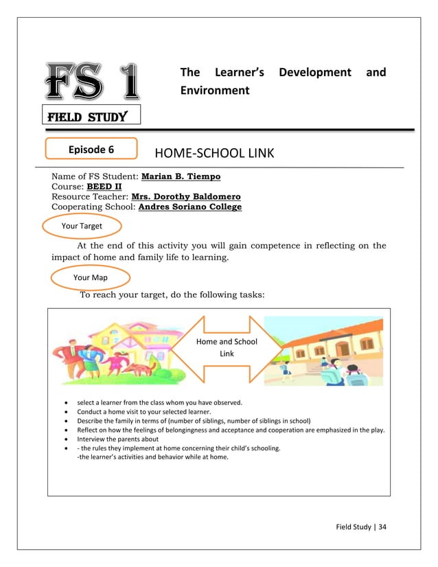 FS 1 Episodes 1-6 plus attachments | DOCX | Educational Assessment | Education