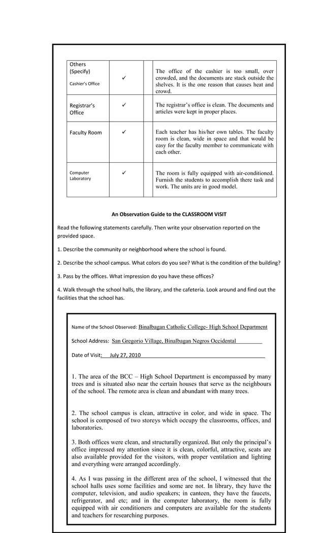 Fs 1 episode 1 school as a learning environment | DOCX