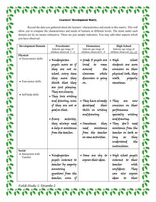 Fs 1 episode 2 | DOCX
