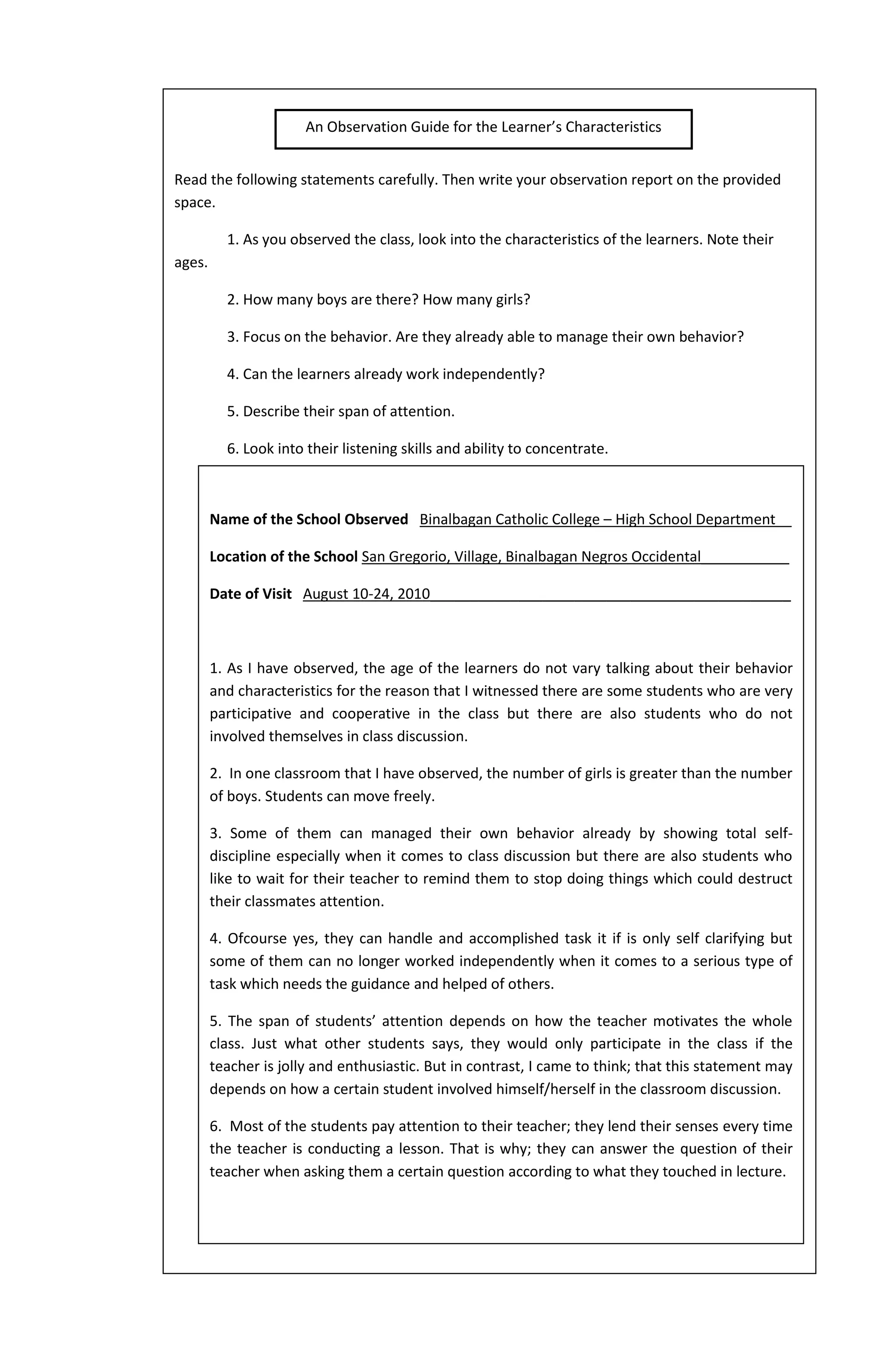 Fs 1 episode 3 classroom management and learning | DOCX