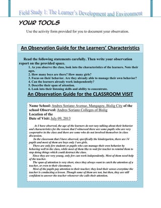 Fs 1 full episodes | DOCX