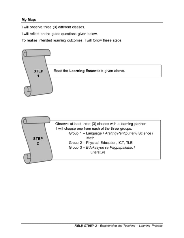 Field Study 2 (FS 2) - Episode 3 [2018] | DOCX | Educational Assessment ...